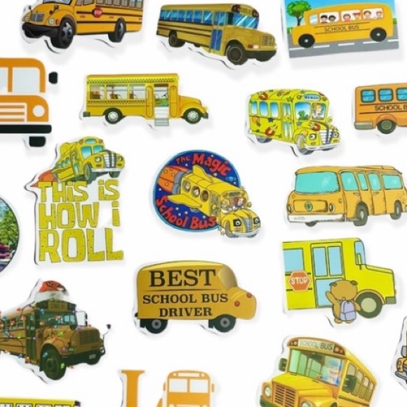 Other | The Magic School Bus And Other Buses Stickers 26 Sticker Lot ...